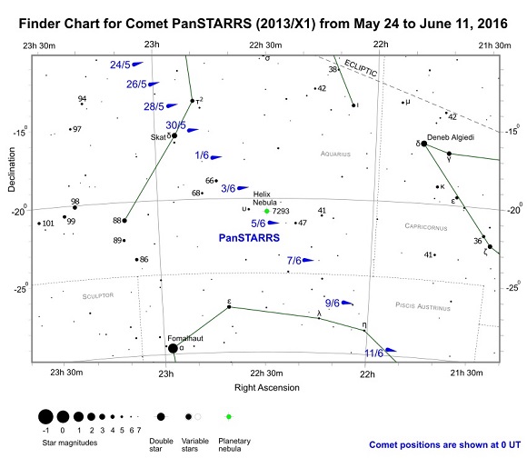 Comet PanSTARRS visible during June with binoculars and small ...